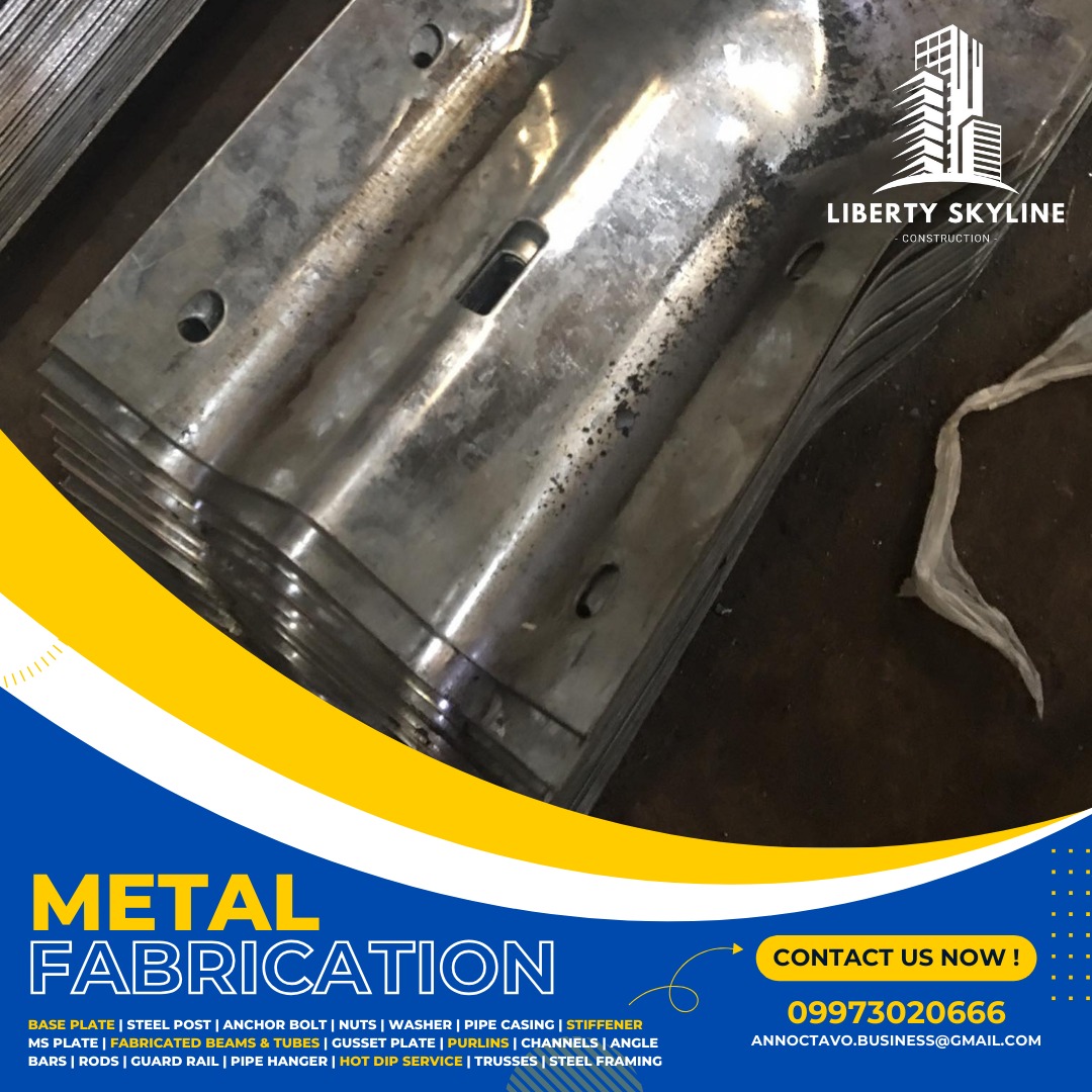 DPWH Guardrail W Type | Pipe Casing | HSS | MS Plate | Flat Bar | Base ...