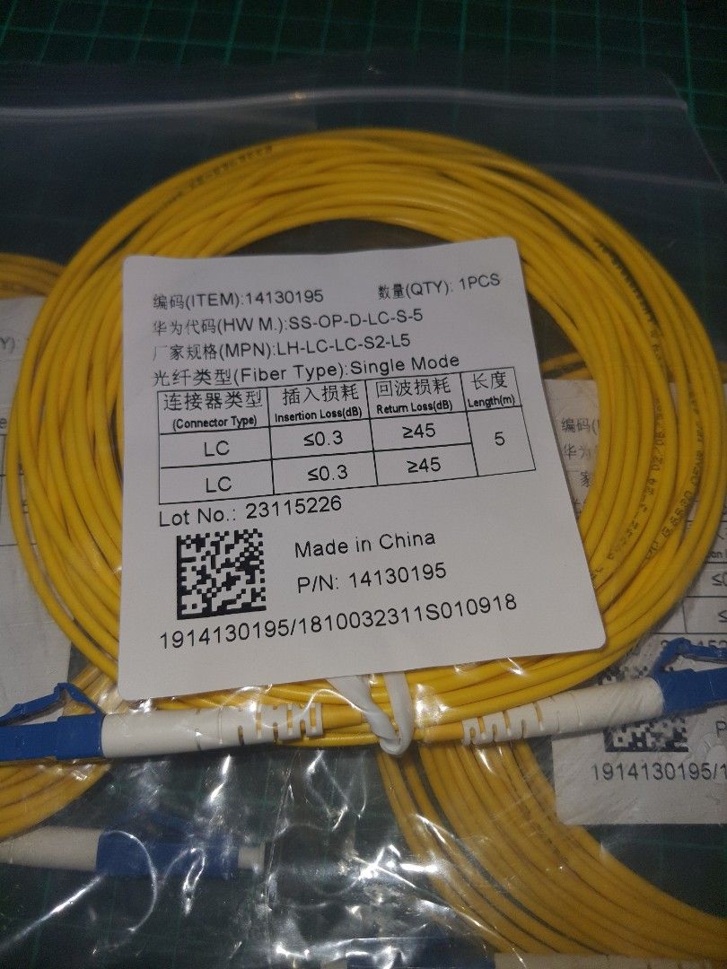 Fiber single mode (LC-LC), Computers & Tech, Office & Business ...