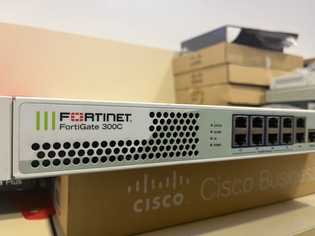 Fortinet 40Gb 300C firewall & Cisco CBS350-48P-4G switch 2021 ...