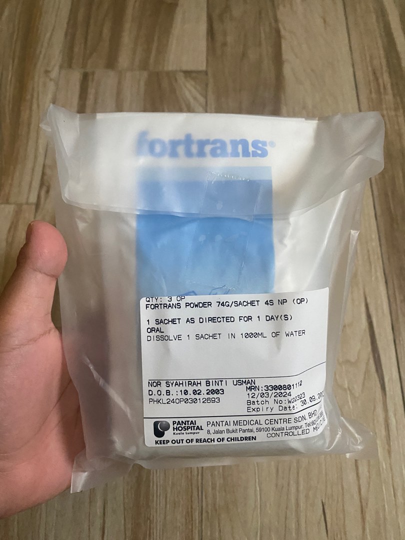 FORTRANS Powder (For Oral Solution) - 3 sachet, Health & Nutrition ...