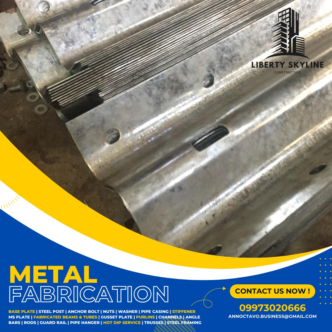 Galvanize Guardrail W Type| Base Plate | Stiffener Plate | Channel Bar ...