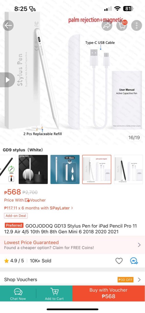 Goojodoq GD 13 stylus pen, Mobile Phones & Gadgets, Mobile & Gadget ...