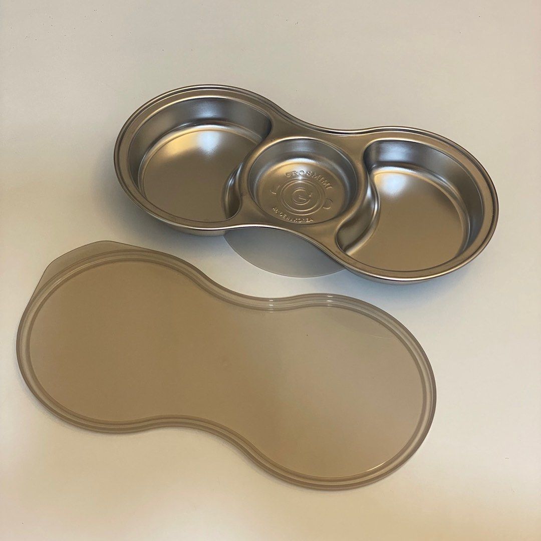 Grosmimi - Suction Stainless Steel Plates Baby Dinnerware MPASI wadah ...
