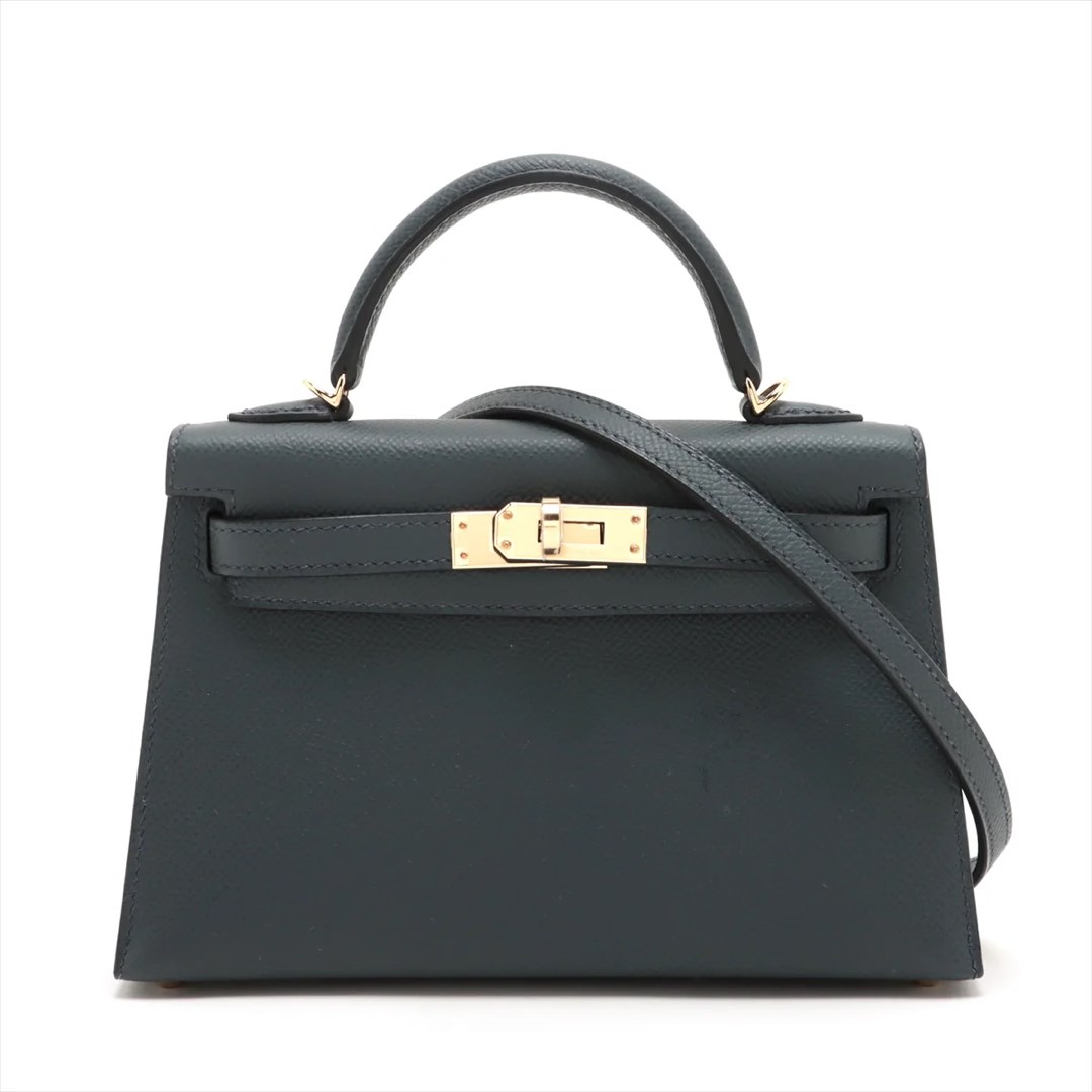 Hermes Mini Kelly 2 20 Epsom Leather Grimist Gold Hardware W:2024 ...