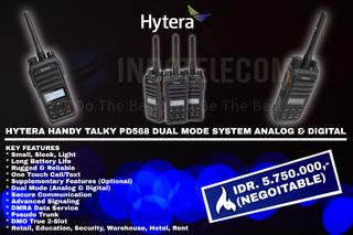 HYTERA HANDY TALKY PD568 UL913 IS DUAL MODE SYSTEM ANALOG & DIGITAL, Elektronik, Lainnya di ...