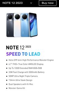 Infinix note 12 2023 Blue 256 GB, Mobile Phones & Gadgets, Mobile ...