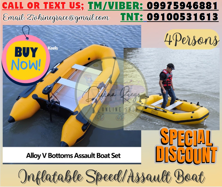 Inflatable Speed/Assault Boat 4+1 Persons, Sports Equipment, Sports ...