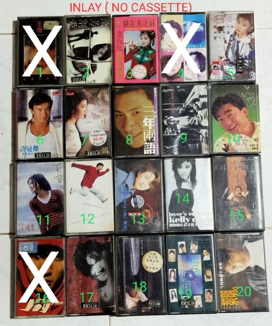 INLAY CHINESE CASSETTE ( NO CASSETTE), Hobbies & Toys, Music & Media ...