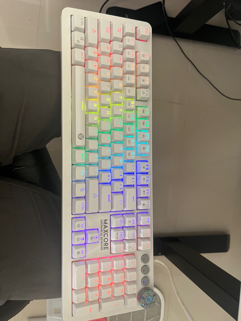 Keyboard mechanical fantech maxcore MK853 white space edition ...
