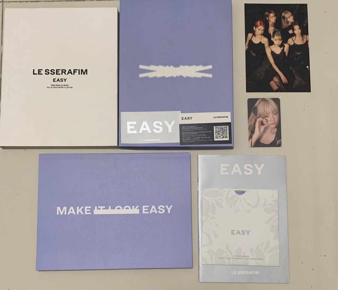 Le Sserafim Easy Album, Hobbies & Toys, Memorabilia & Collectibles, K ...