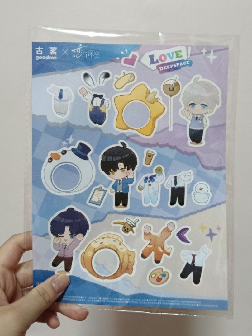(恋与深空）LOVE AND DEEP SPACE X GOODME STICKERS, Hobbies & Toys, Toys ...