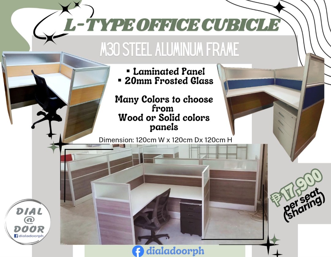 L-Type Office Modular Partition Layout (Installation Included ...
