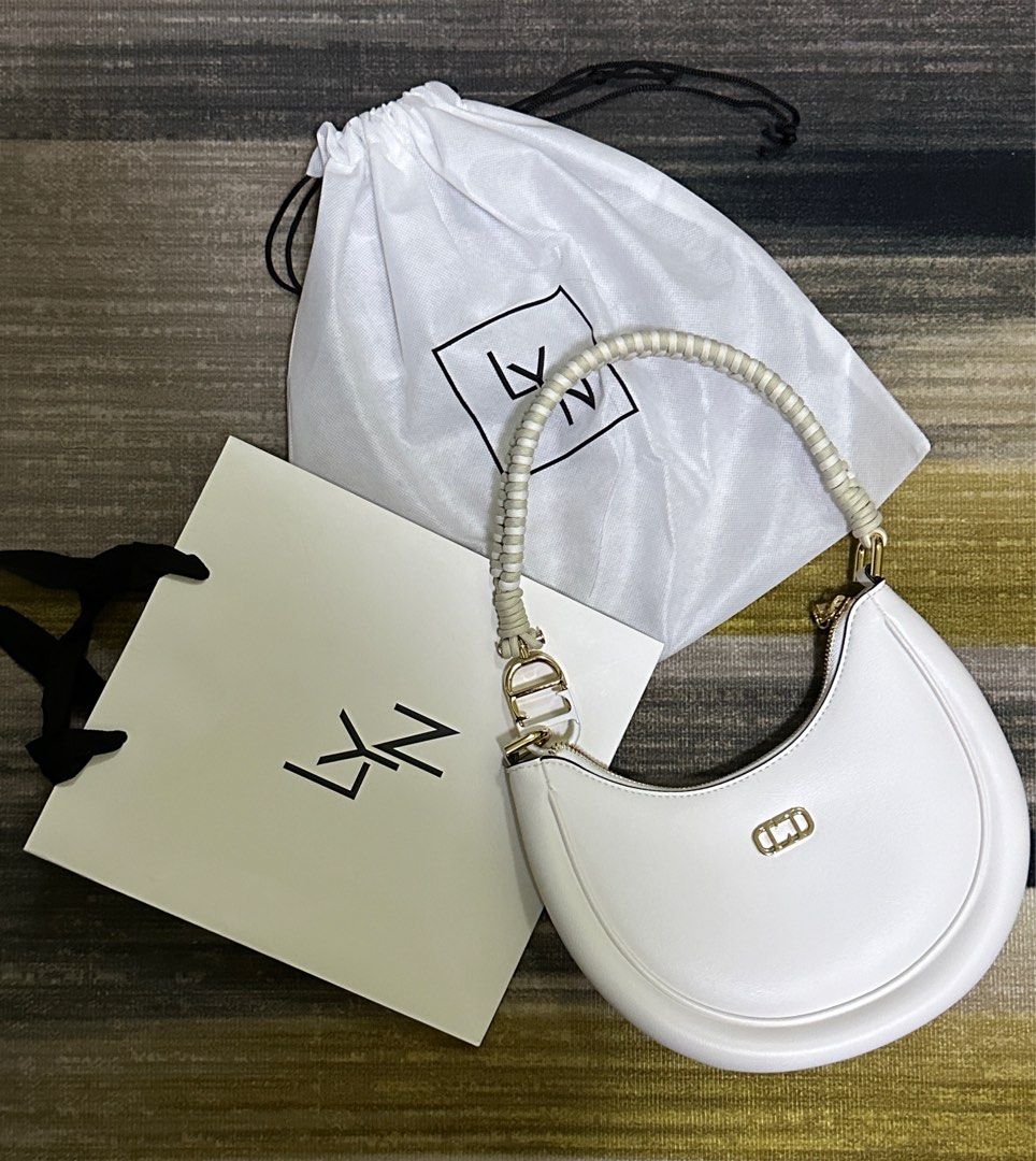 LYN (Thailand Local Brand) SEXY CLASSY WHITE SHOULDER BAG, Luxury, Bags ...