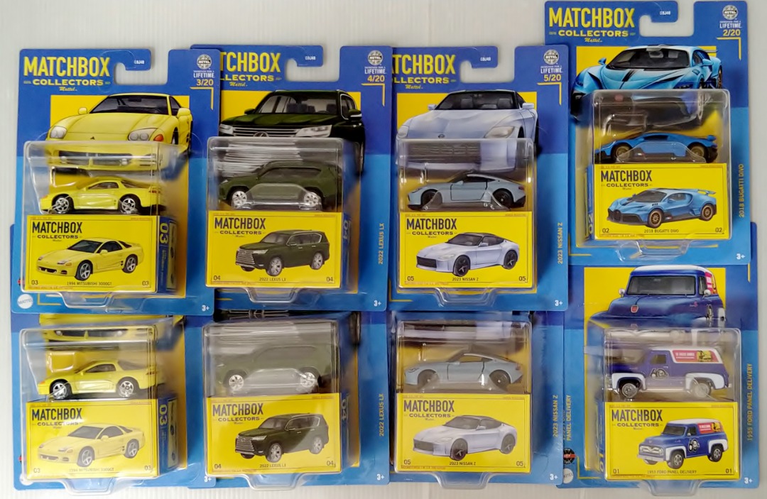 Matchbox Basic Cars Assort Lexus LX Nissan Z Ford Panel Delivery ...