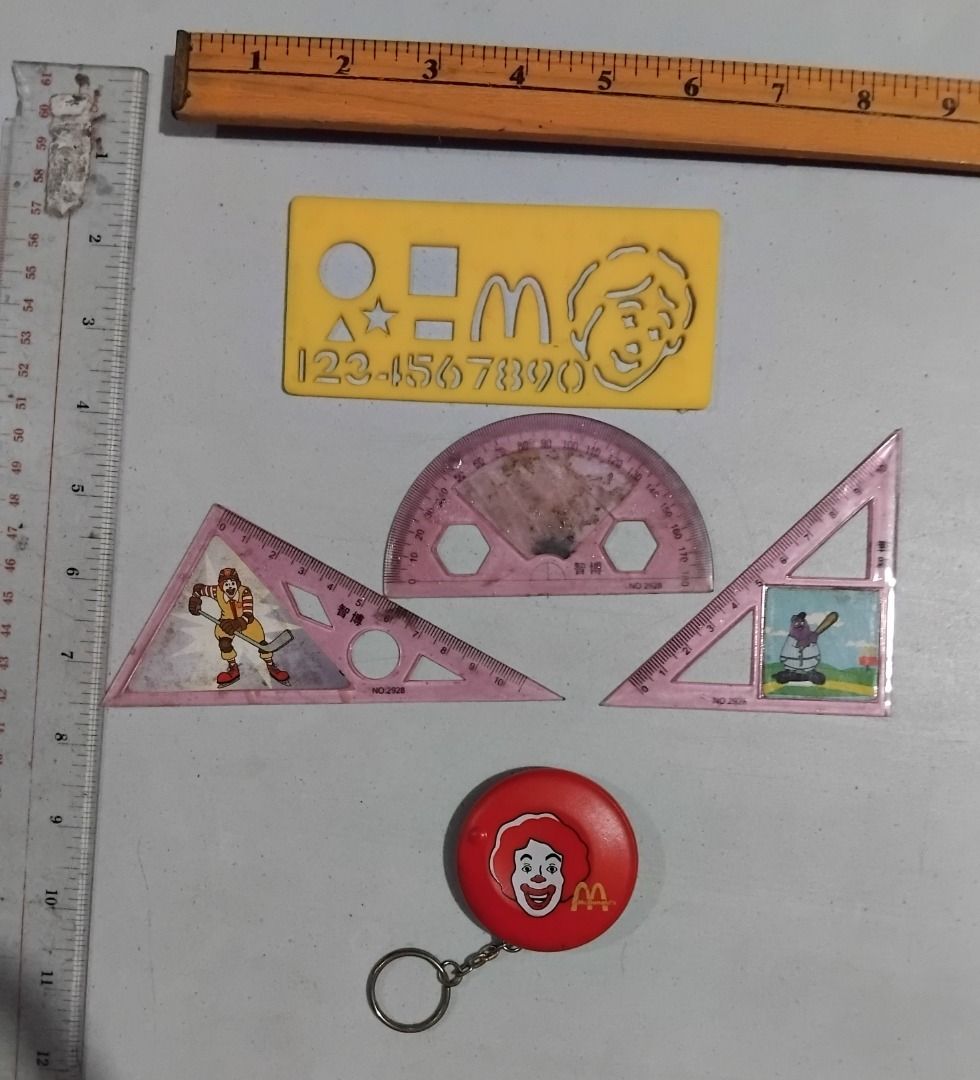 Bundle (5 pieces) McDo's Ronald McDonald Calculator and Ruler Set ...