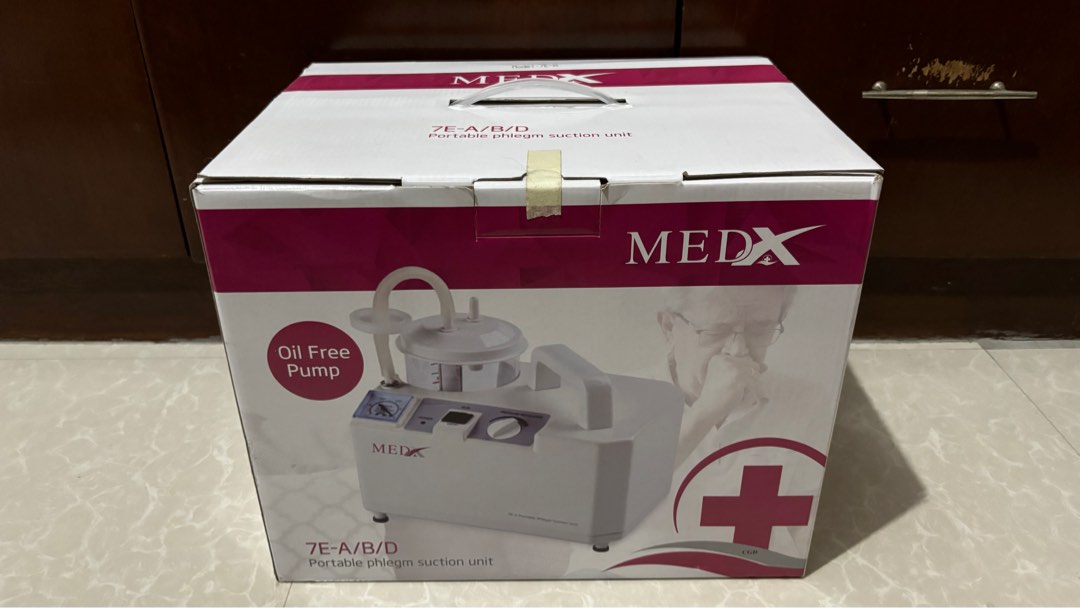 MEDX Portable phlegm suction machine w/ suction tips & FREE 3 pcs ...