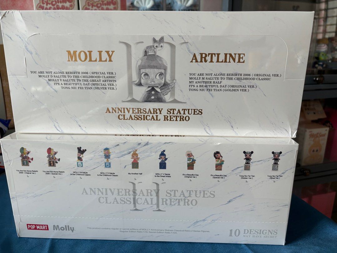 MOLLY Anniversary Statues Classical Retro 2 Series Figures (Free ...