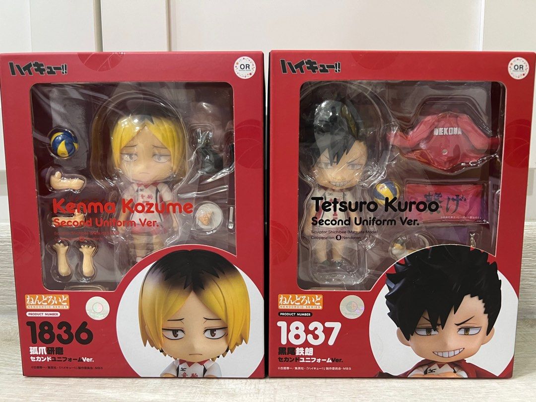 [Set] Nendoroid 1836 1837 Kenma Kozume Tetsuro Kuroo Nekoma Second ...