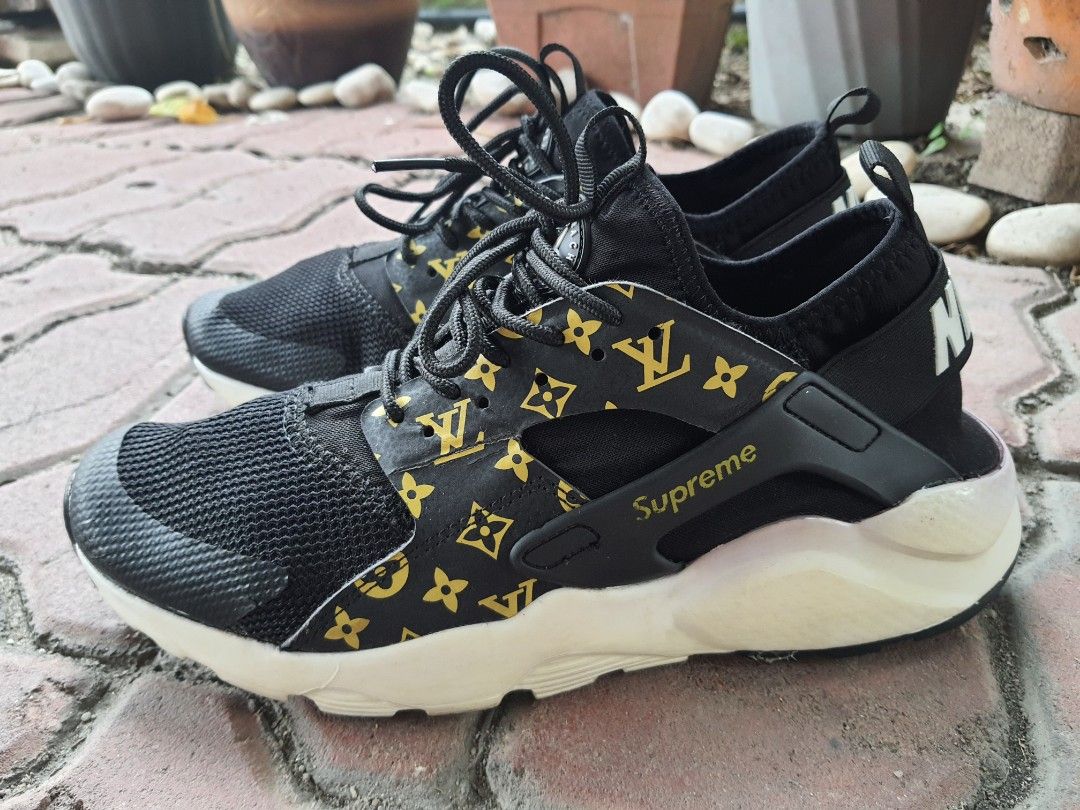 Nike huarache x LV x supreme 8.5uk, Men's Fashion, Footwear, Sneakers ...