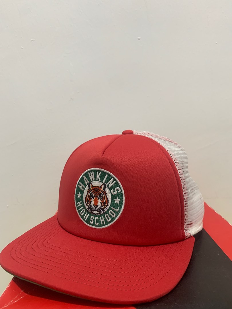 Nike X Stranger Things Hawkins High School Trucker Pro Cap Hat Snapback, Men's Fashion, Watches ...