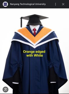 NTU Graduation Gown, Men's Fashion, Tops & Sets, Shirts on Carousell
