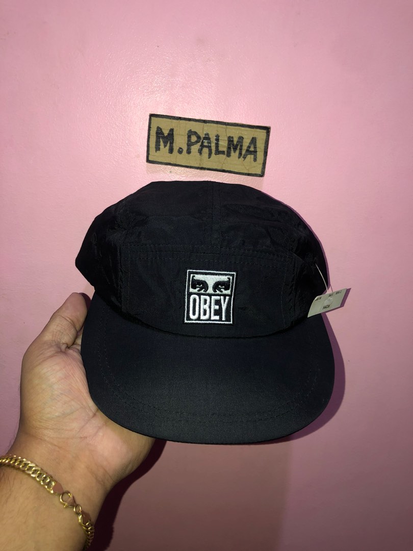 Obey iconic logo 5 panel hat, Men's Fashion, Watches & Accessories ...