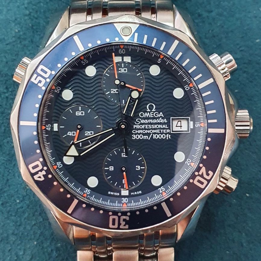 Omega seamaster original second jam pria branded jam authentic preloved ...