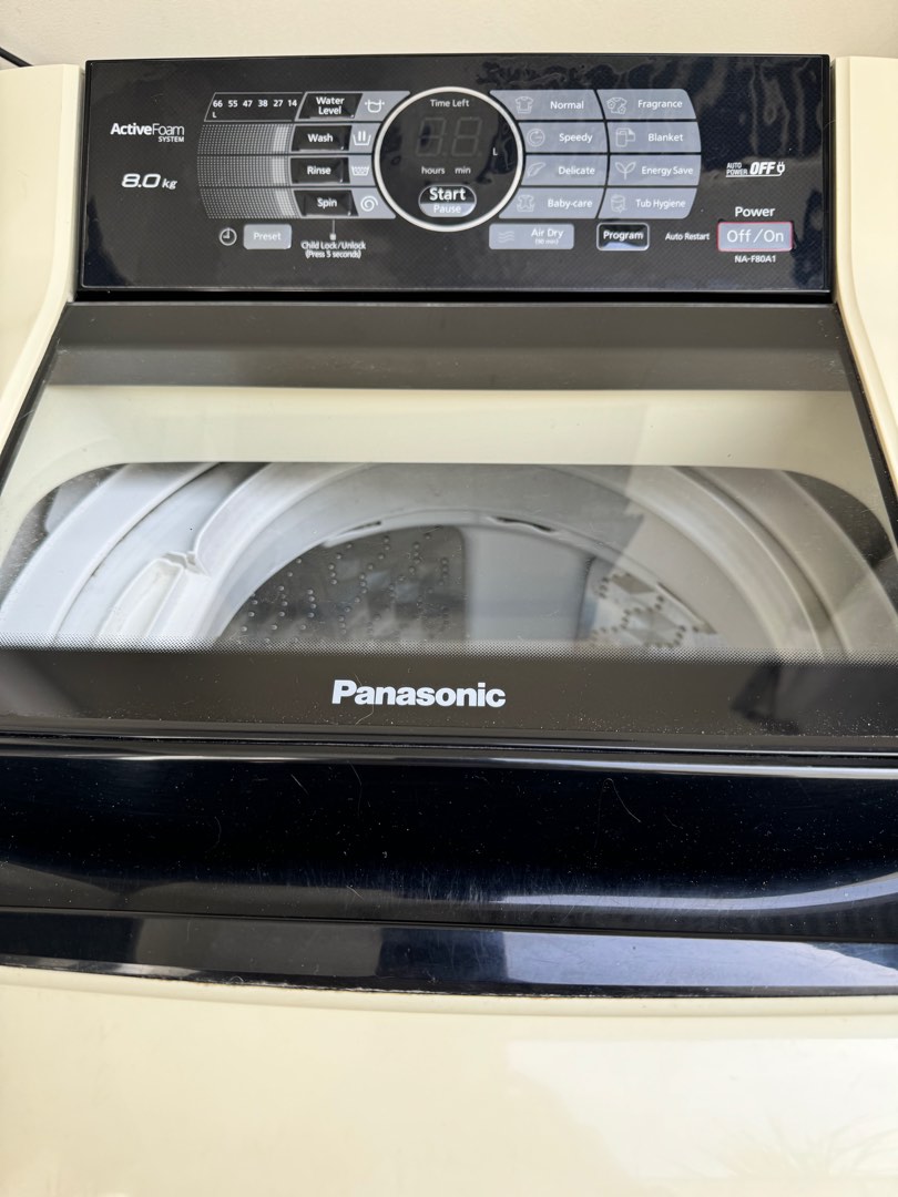 Panasonic automatic washing machine 8kg, TV & Home Appliances, Washing ...