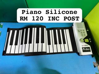 Portable 88 Keys Silicone Flexible Roll Up Piano Foldable Keyboard Hand-rolling Piano with ...