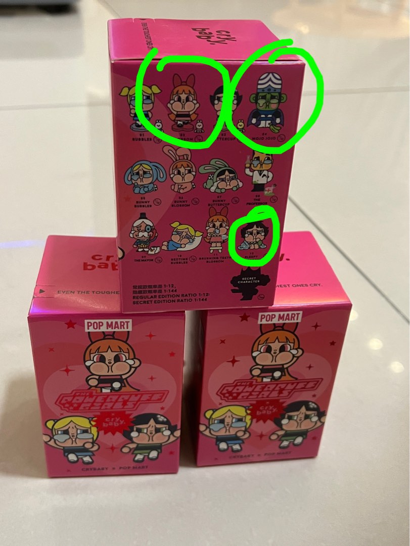 Pop Mart cry baby x powerpuff girl, Hobbies & Toys, Stationery & Craft ...