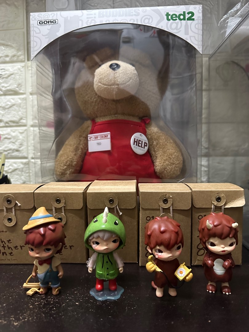Popmart Ted2 , Hirono the Other One, Labubu time to chill, Hobbies ...