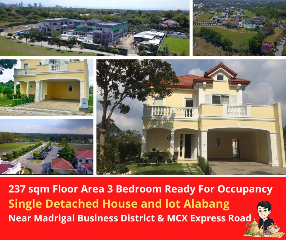 Ready For Occupancy Single Detached House and lot Alabang 237 sqm Floor ...