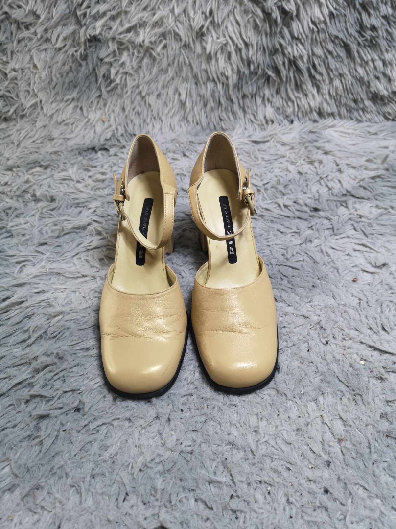 Riz Raffinee Brown Leather Strap Heels, Women's Fashion, Footwear ...