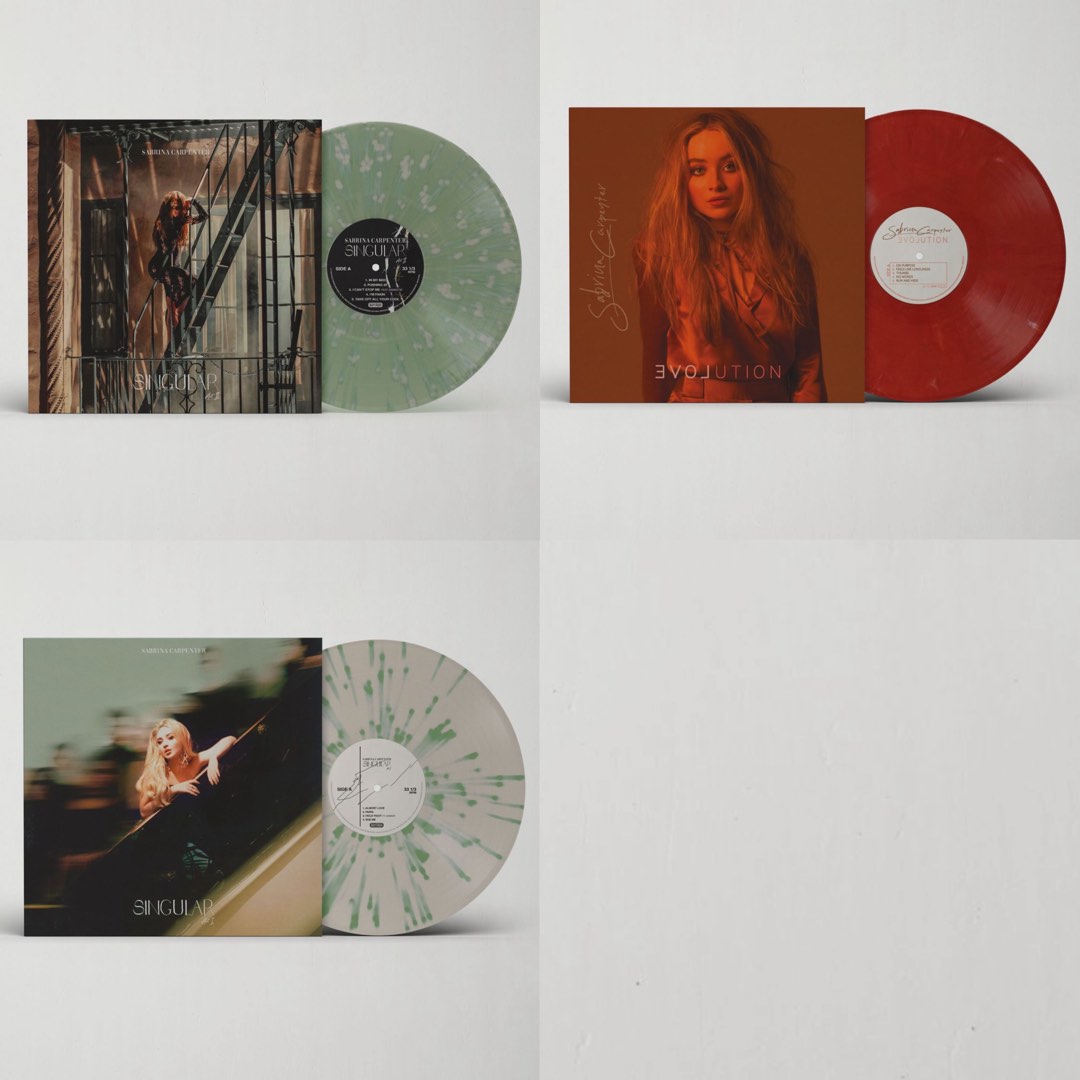 Sabrina Carpenter - Singular act, evolution vinyl, Hobbies & Toys ...