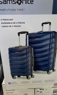Samsonite Amplitude 2.0行李箱兩入組 硬面 灰色, 興趣及遊戲, 旅行, 旅遊 - 行李箱 - Carousell