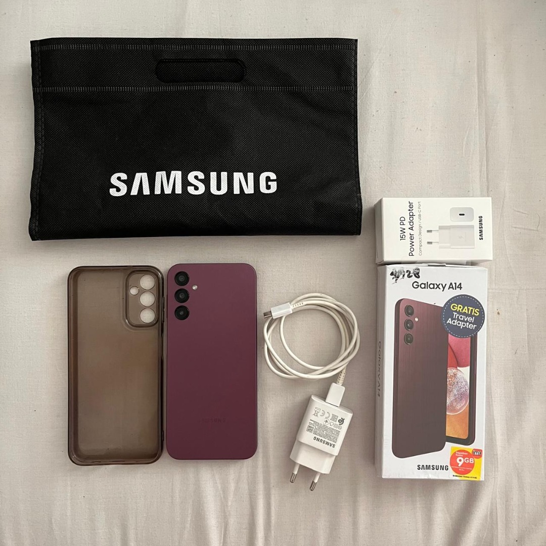 SAMSUNG A14 4/128GB, Telepon Seluler & Tablet, Ponsel Android, Samsung ...