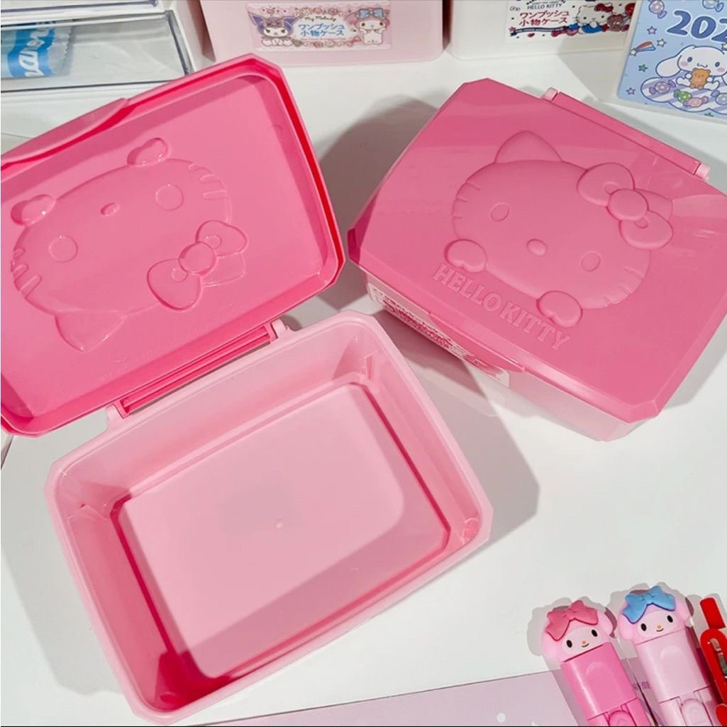 Sanrio Hello Kitty Storage Box Organizer Wipe Toploader Case, Furniture ...