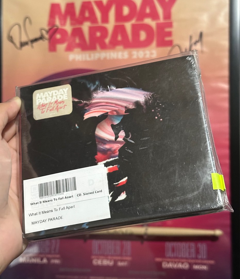 Signed CD - Mayday Parade - What It Means to Fall Apart, Hobbies & Toys, Music & Media, CDs ...