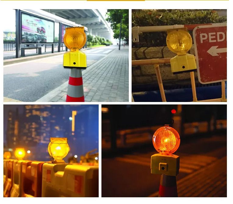 Solar Barricade Warning Light with Bracket, Commercial & Industrial ...