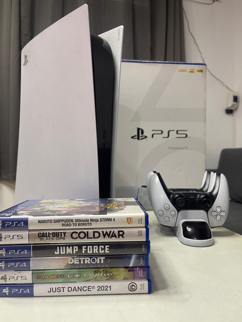 Sony PS5 Disc Edition with 6 free games, Video Gaming, Video Game ...