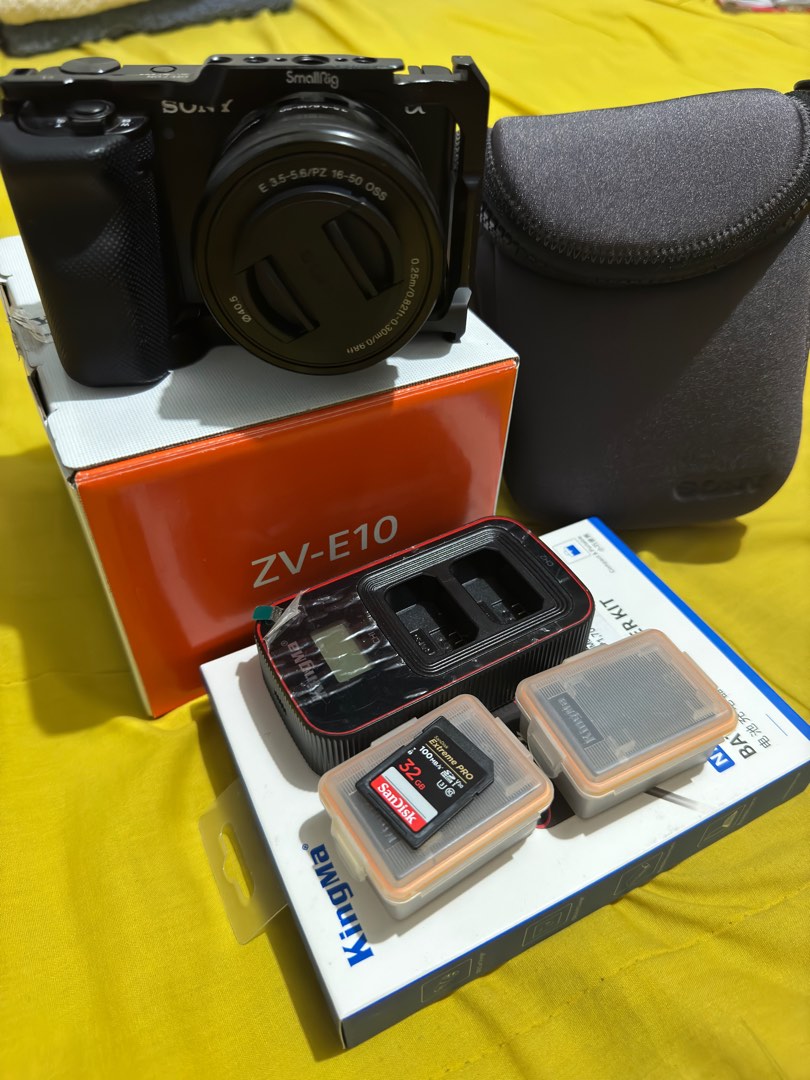 Sony ZV-E10 with kit lens and lots of extras, Photography, Cameras on ...