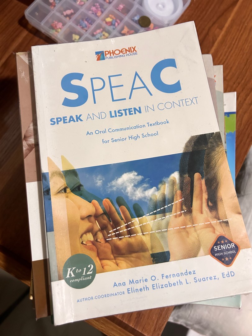 SPEAC Speak and Listen in Context SHS Gr11 HUMSS STEM ABM Senior High ...
