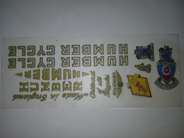 Sticker Minyak Original Basikal Klasik Basikal Tua HUMBER / Classic ...