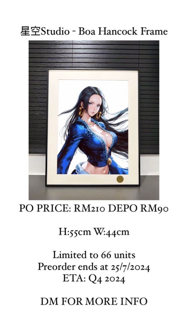 星空Studio - Boa Hancock Frame, Hobbies & Toys, Toys & Games on Carousell