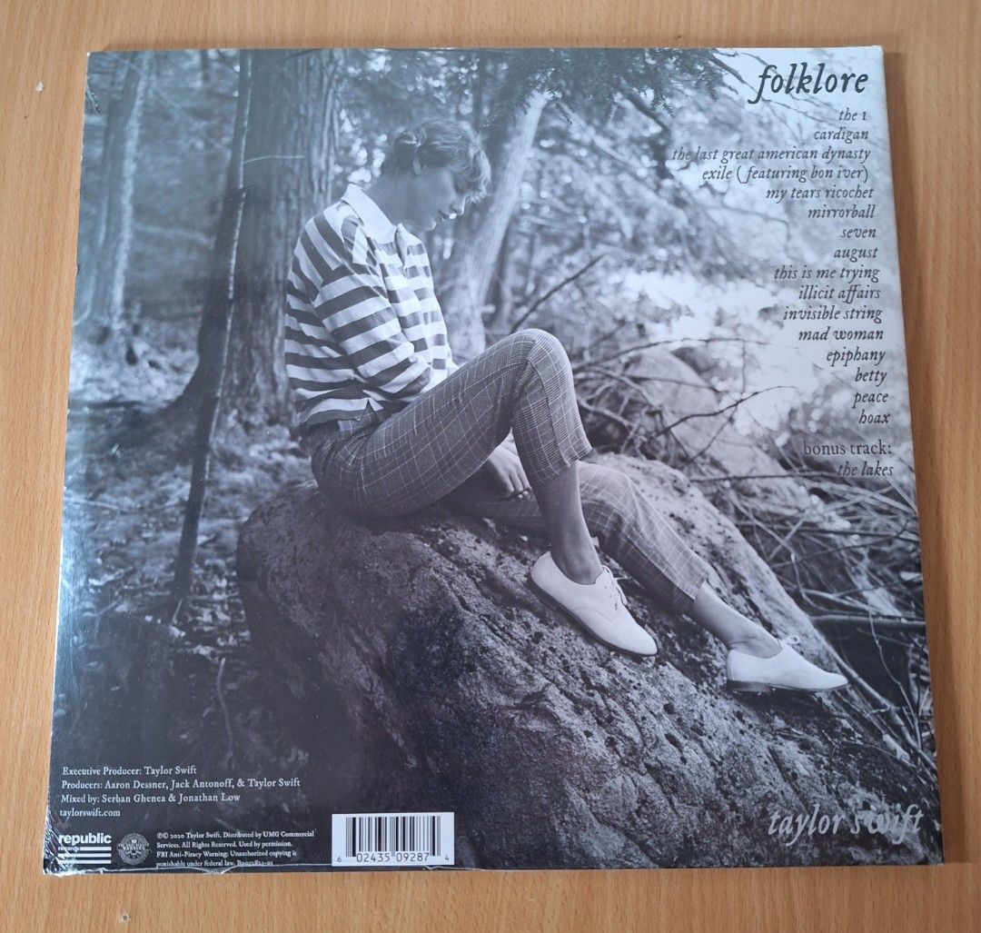 Taylor Swift Folklore Target exclusive Red Vinyl, Hobbies & Toys, Music ...
