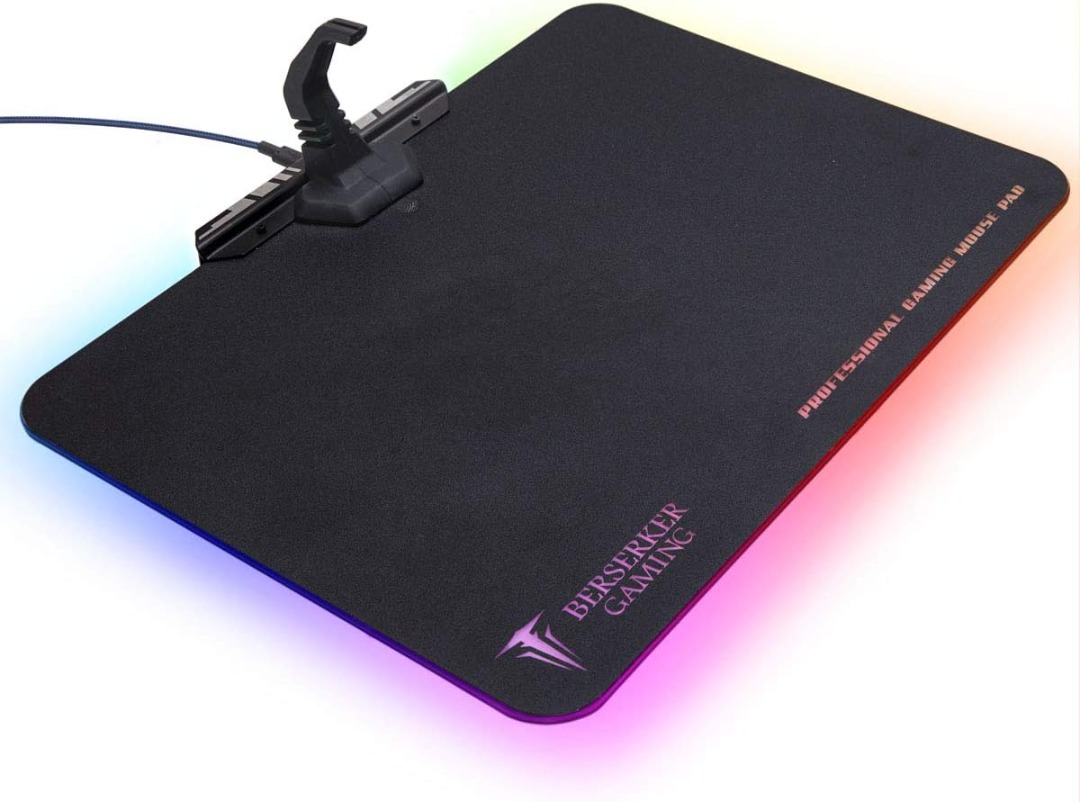 TP-Large RGB LED Gaming Mouse Pad Hard Micro Texture Surface -7 Light ...