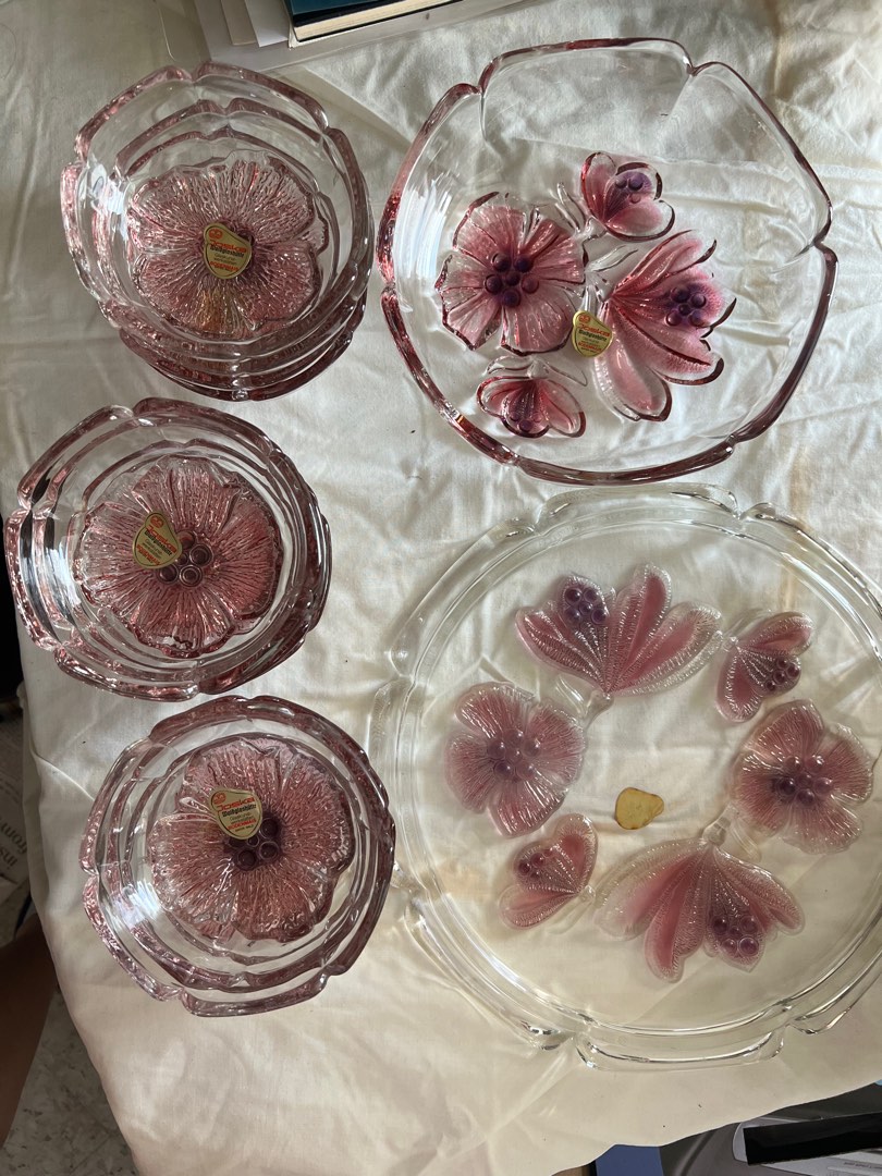 Vintage Joska Glassware Complete Set, Hobbies & Toys, Memorabilia ...