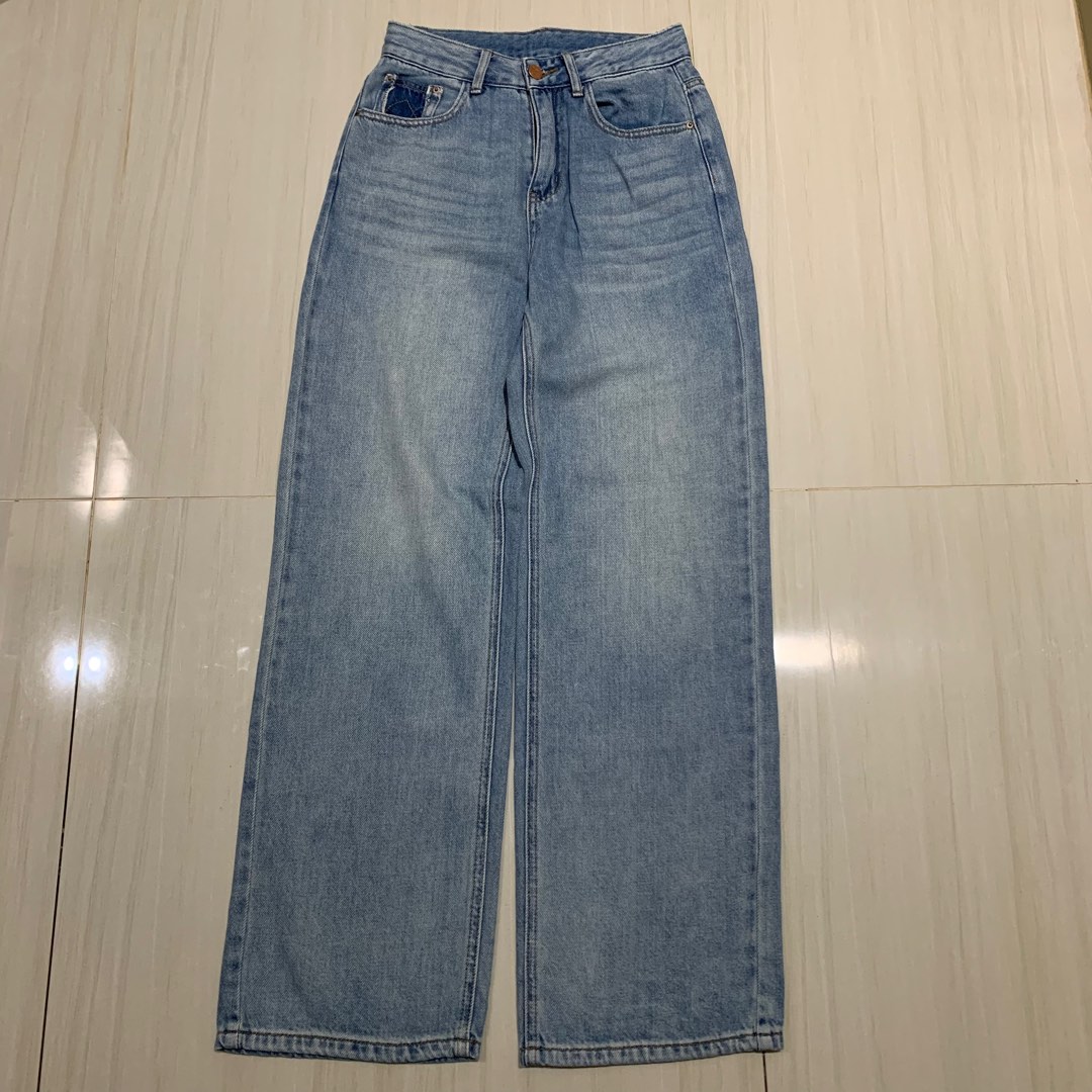 VINTAGE STRAIGHT CUT DENIM PANTS, Women's Fashion, Bottoms, Jeans on ...