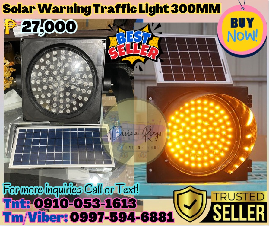 Warning Amber Solar Warning Traffic Light 300mm High Quality ...