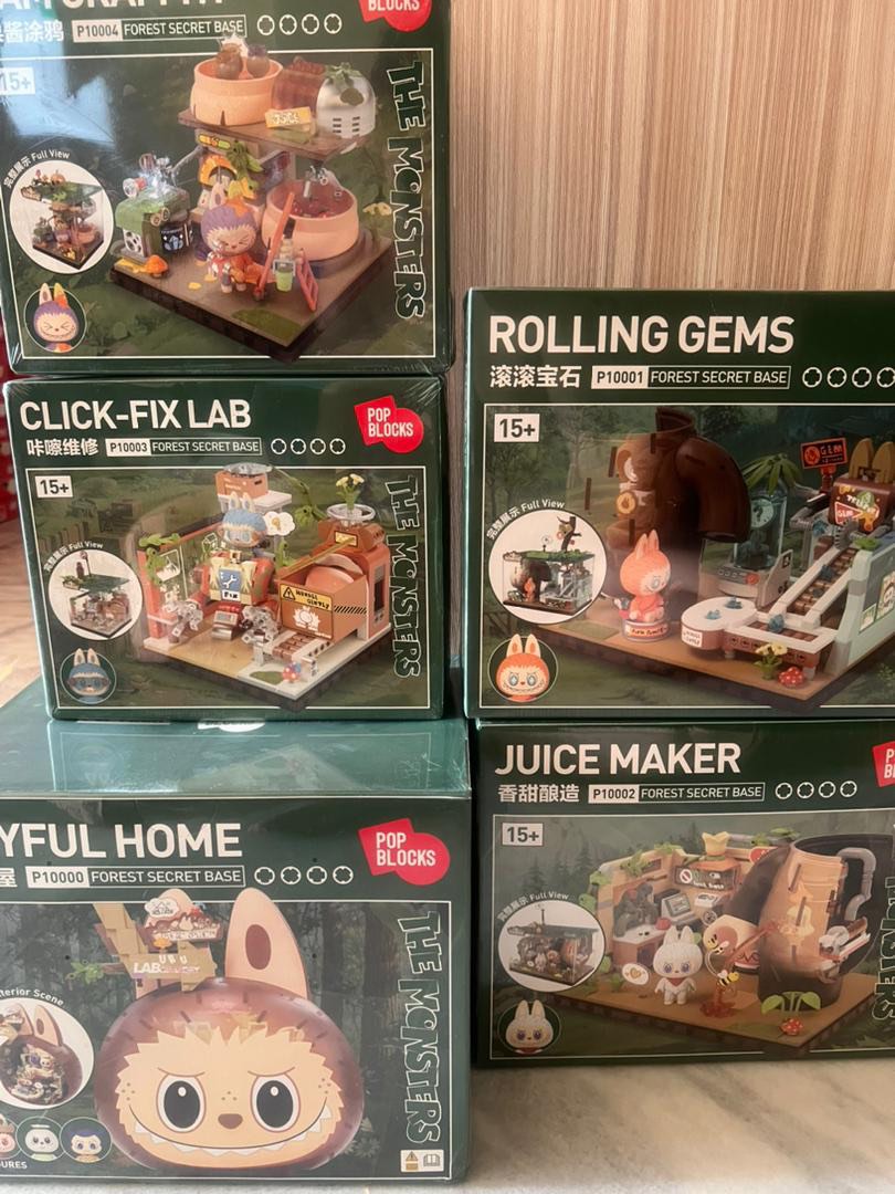 WTS Labubu Forest Secret Base Series Blocks, Hobbies & Toys, Toys ...